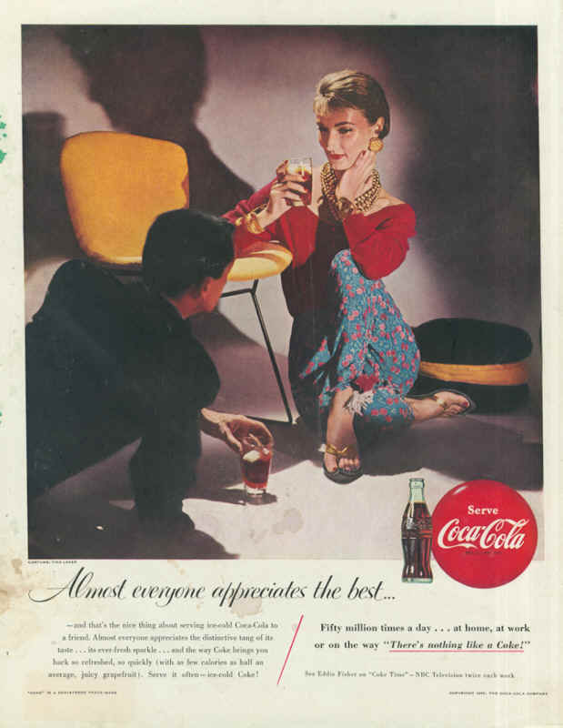 Coca-Cola at home, at work or on the way 1955 « Adbranch