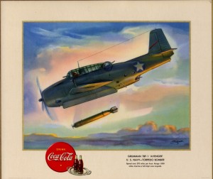 Coca-Cola WWII American airplane posters