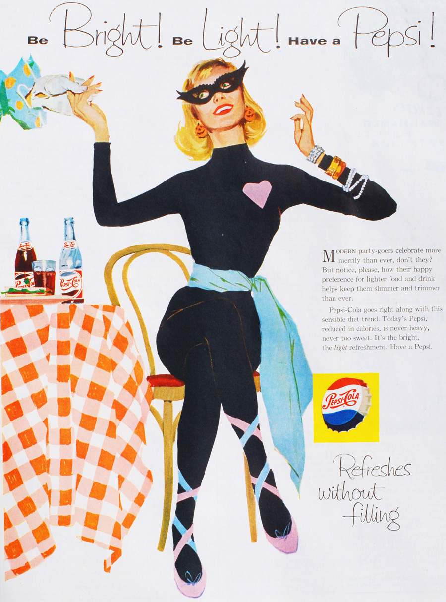 Pepsi “Be light! Be bright! Have a Pepsi!” 1950s « Adbranch